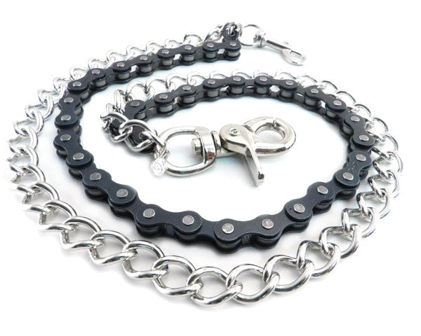 Bike Chain & Shackle Double Wallet Chain Black | AMiGAZ Attitude ...